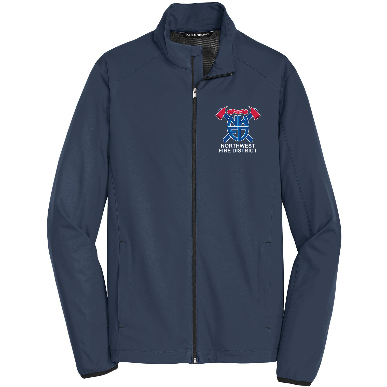 Port and Co. Full Zip Soft Shell Jacket J717 Dress Blue Navy – NWFD ...